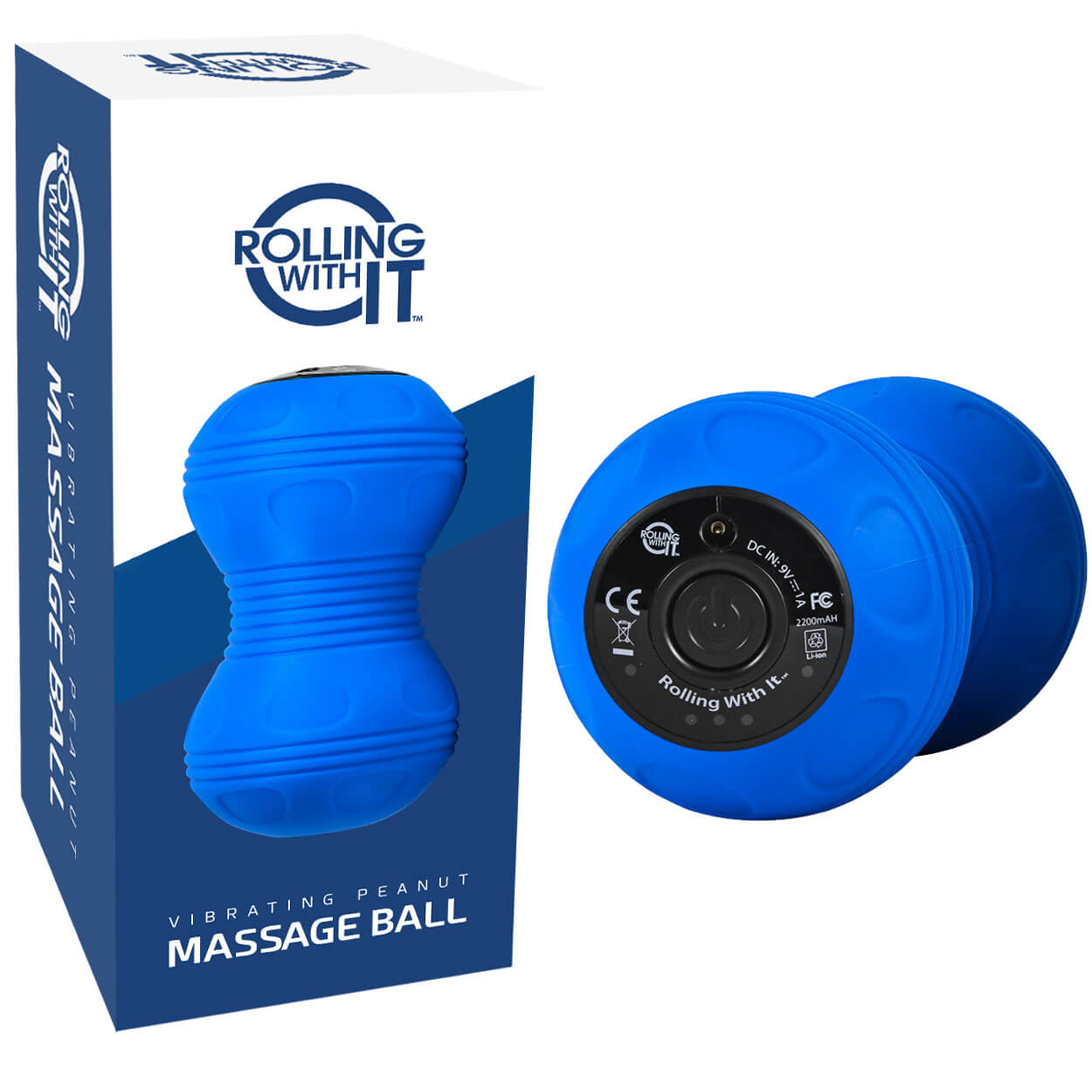 Vibrating Peanut Massage Ball - Deep Tissue Trigger Point Therapy, 4 I ...
