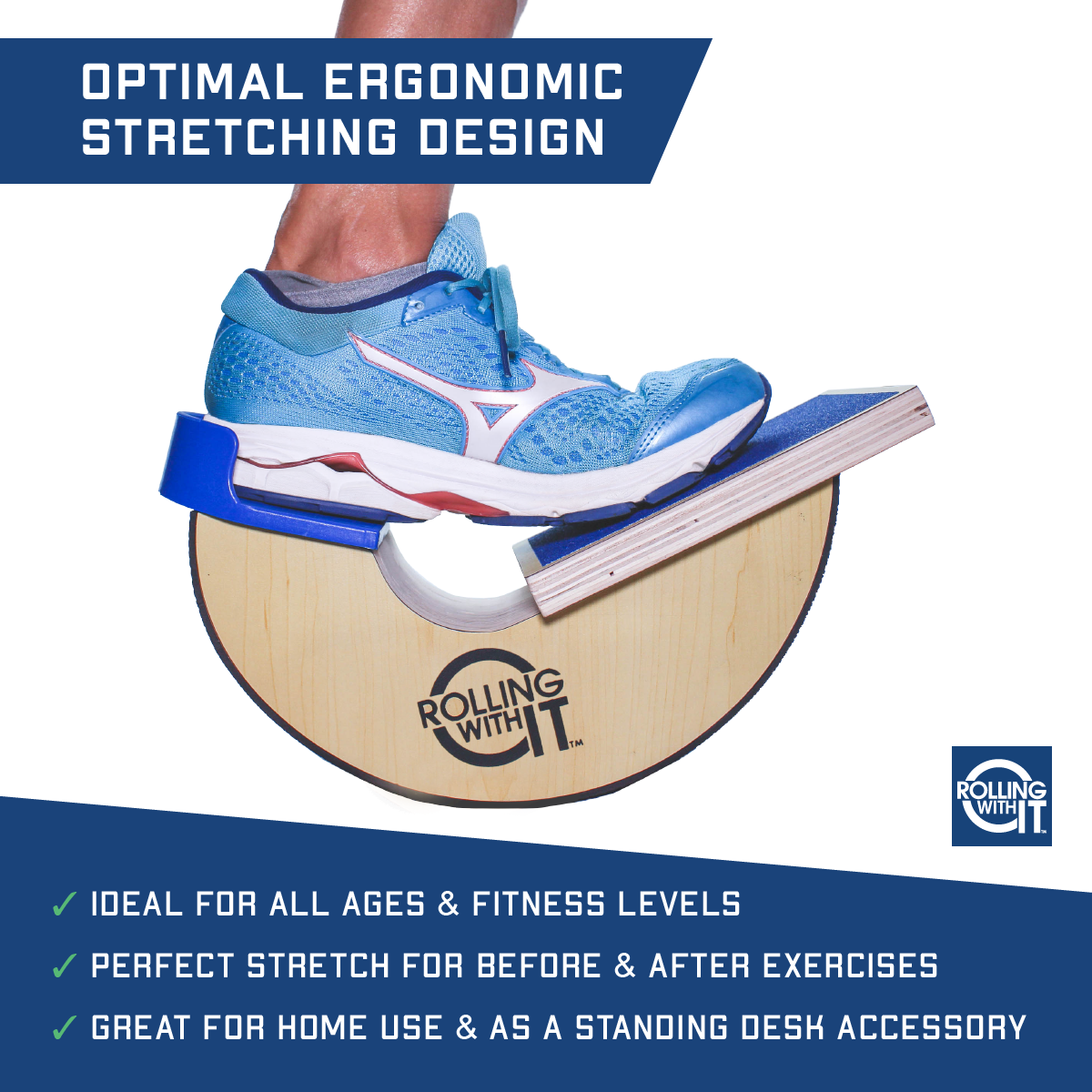 Foot Rocker - Calf Stretcher for Achilles Tendonitis, Plantar Fasciiti ...